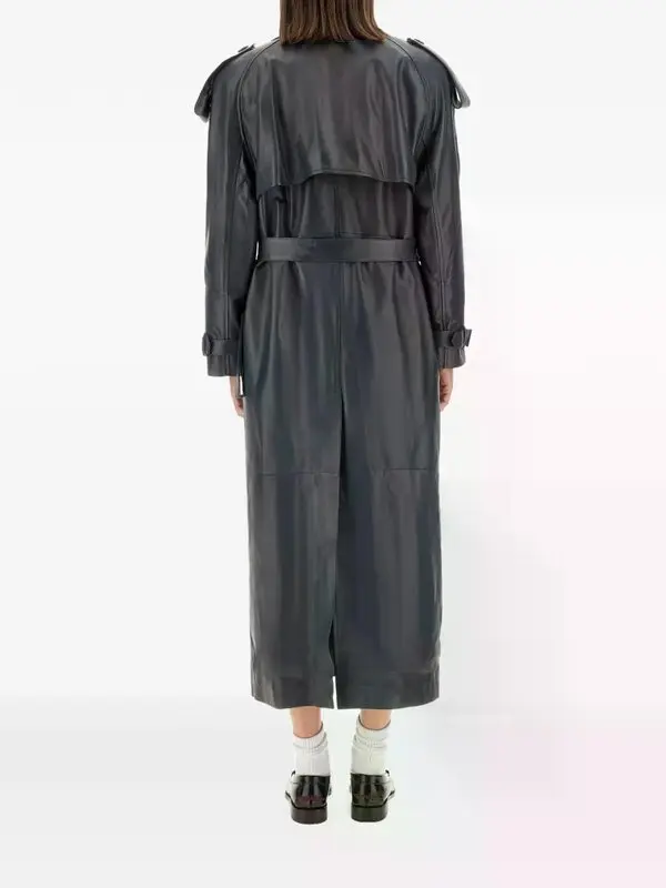 SALVATORE SANTORO Leather Trench Coat