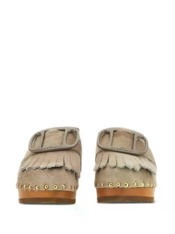 MAISON JEJIA Heeled Mules - Neutrals