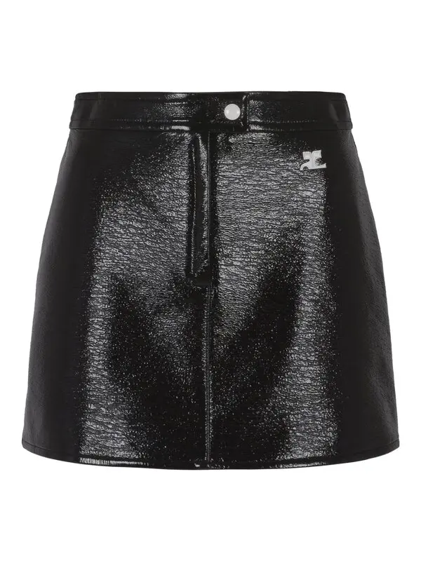 COURREGES Reedition Vinyl Mini Skirt