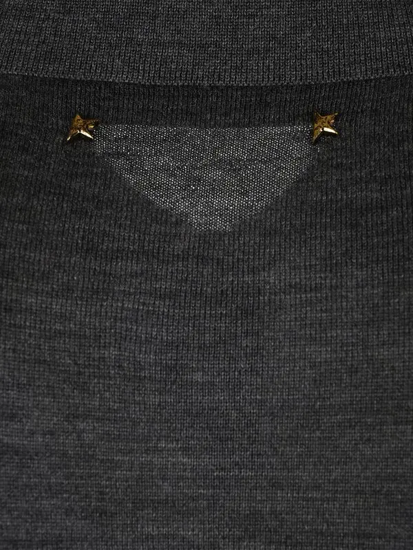 GOLDEN GOOSE Golden W's Polo Knit Short Sleeves Merino Wool