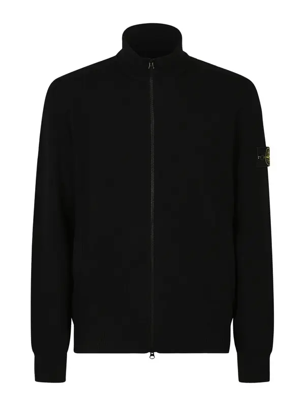 Stone Island Cardigan - Black