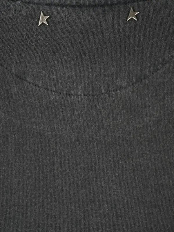 GOLDEN GOOSE Golden M's Regular T-shirt Distressed Cotton Jersey With Logo