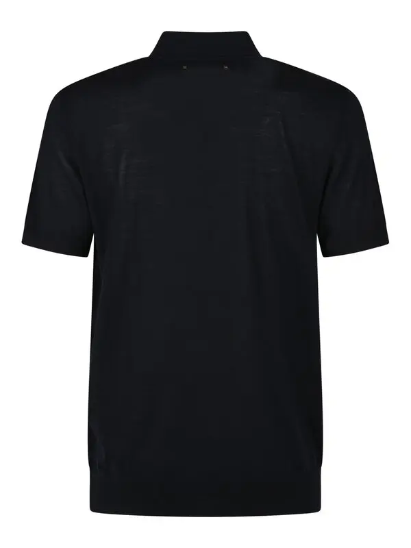 GOLDEN GOOSE Golden M's Polo Knit Short Sleeves Merino Wool