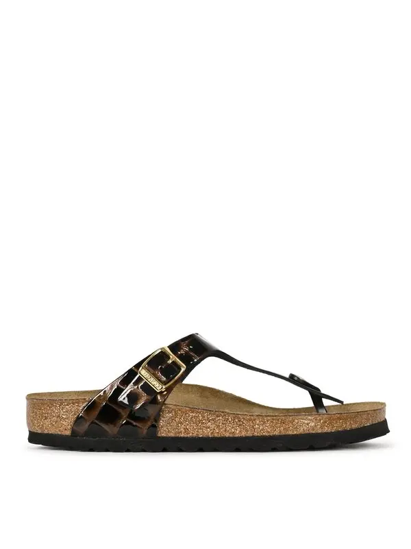 BIRKENSTOCK Gizeh Lena Emboss Animal Regular/ancha