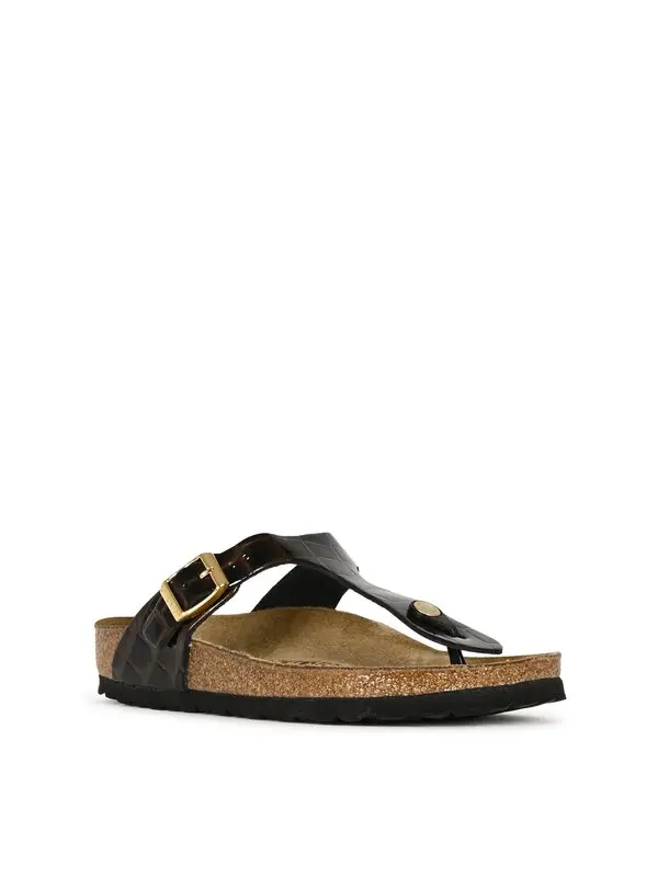 BIRKENSTOCK Gizeh Lena Emboss Animal Regular/ancha
