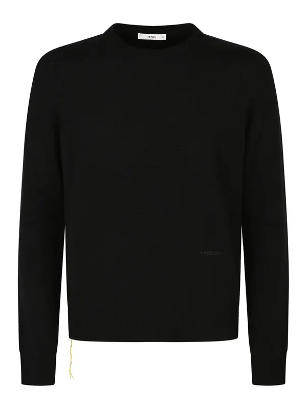 Fendi Pullover Basic Cashmere - Black
