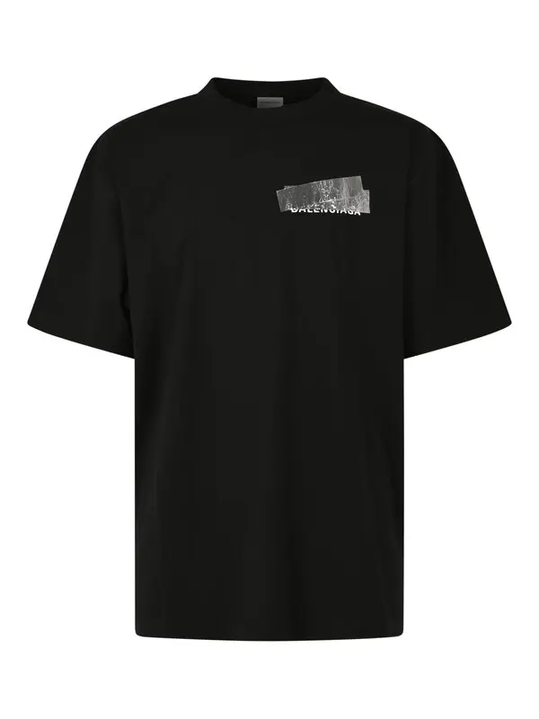 Balenciaga Oversized T-shirt - Black
