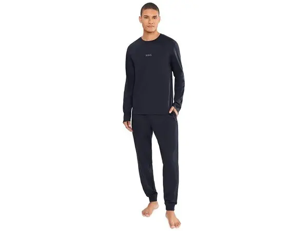 BOSS Xmas Long Set Pajama Sets - Dark Blue