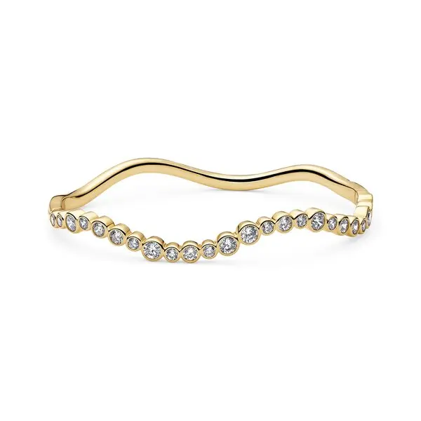 SIF JAKOBS JEWELLERY Bangle Sardinien Wave - Gold