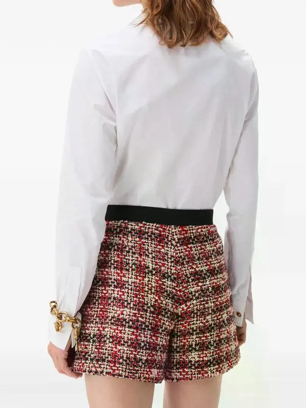 Versace Tweed Medusa-button Shorts