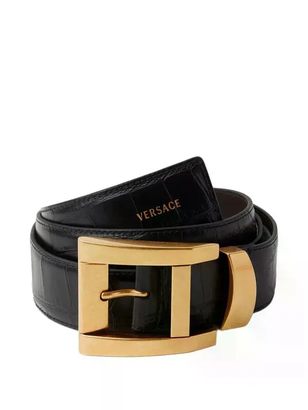 Versace Logo-engraved Belt