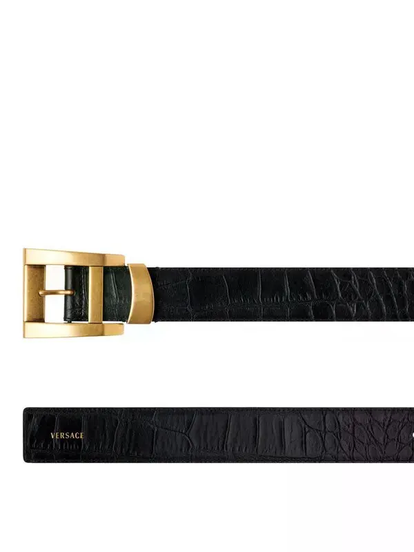 Versace Logo-engraved Belt
