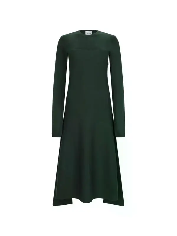 NUDE Long-sleeve Knitted Midi Dress