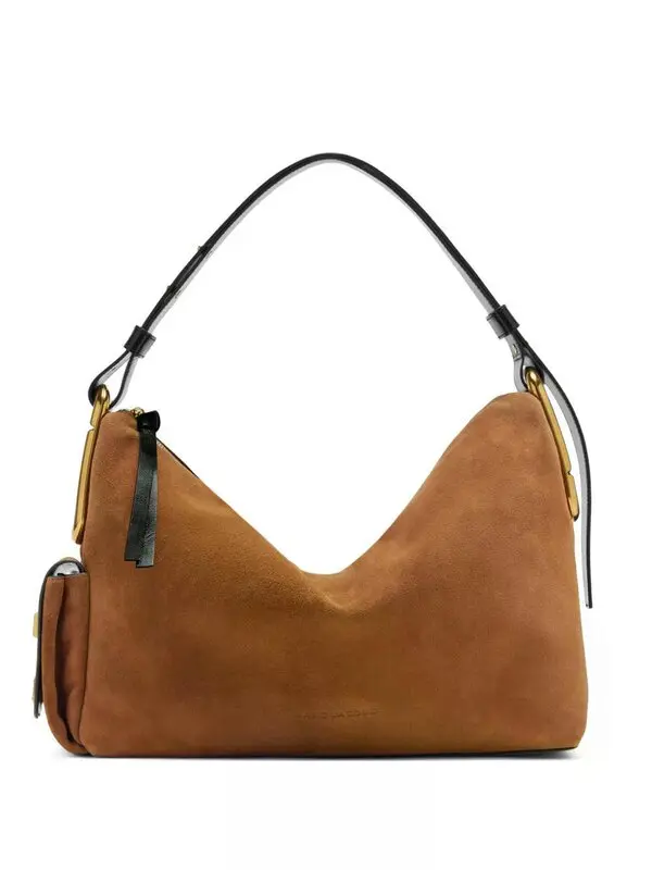 Marc Jacobs Large Scene Suede Shoulder Bag - Brown