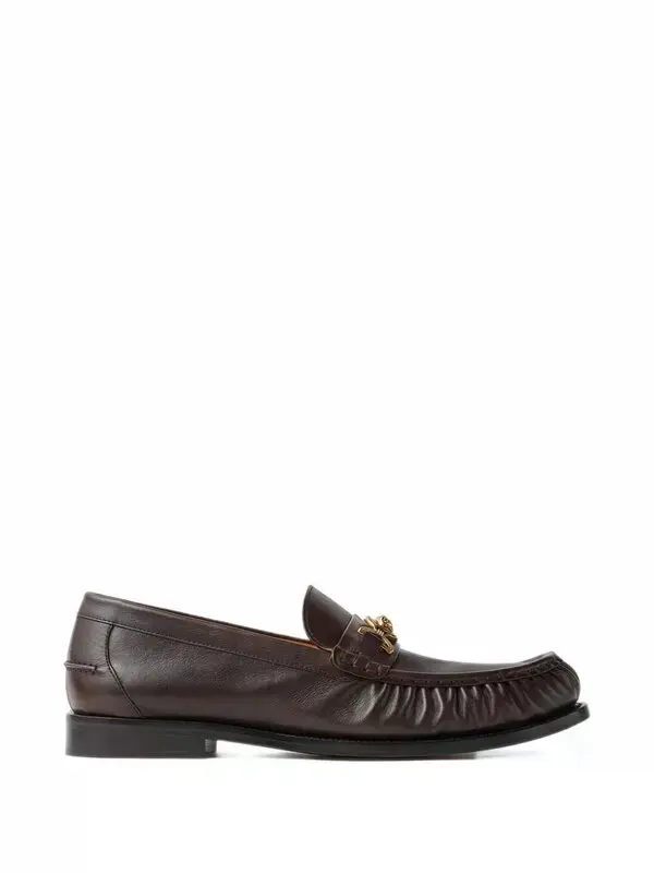 Versace Adrian Leather Loafers