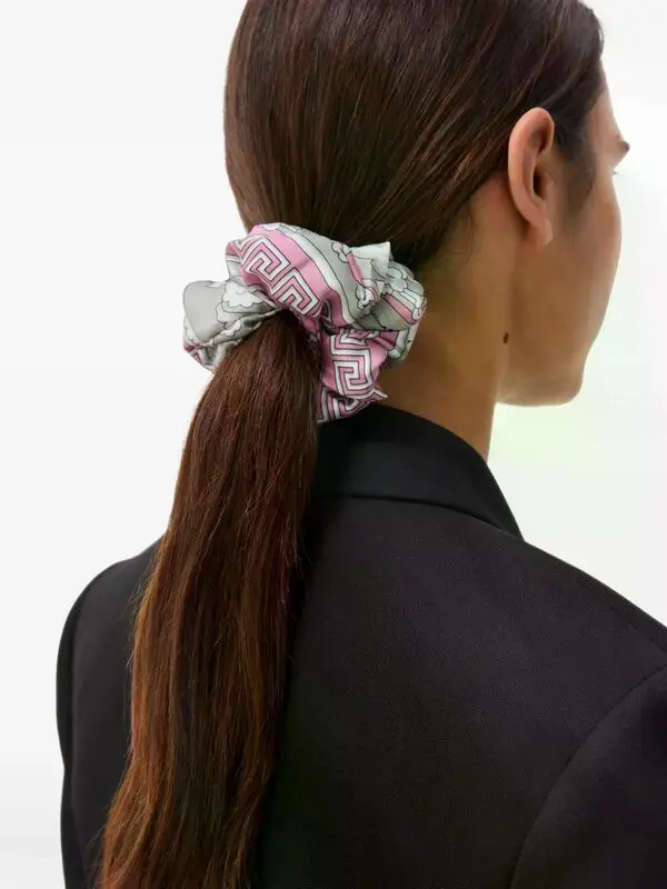 Versace Greca-print Medusa Scrunchie