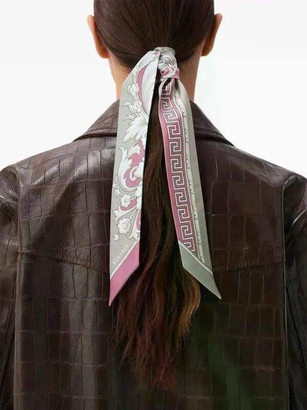 Versace Printed Silk Twill Ribbon