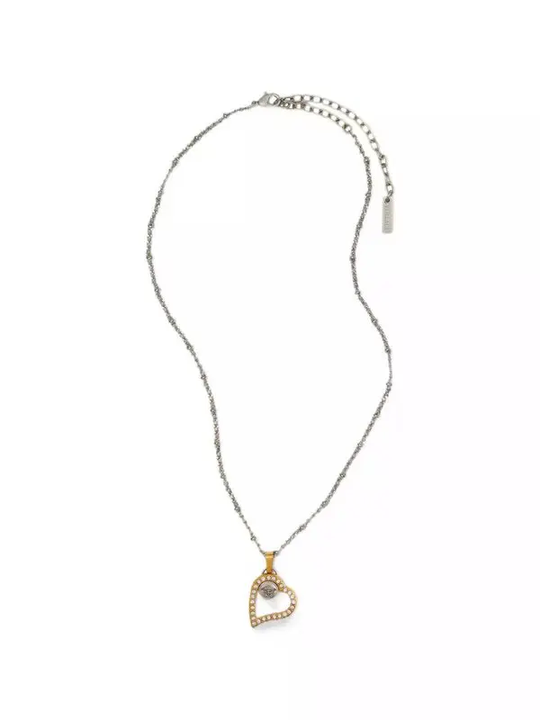Versace Medusa Heart Necklace - Gold