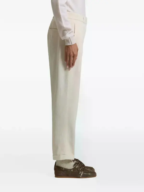 Peserico Corduroy-effect Tapered Trousers