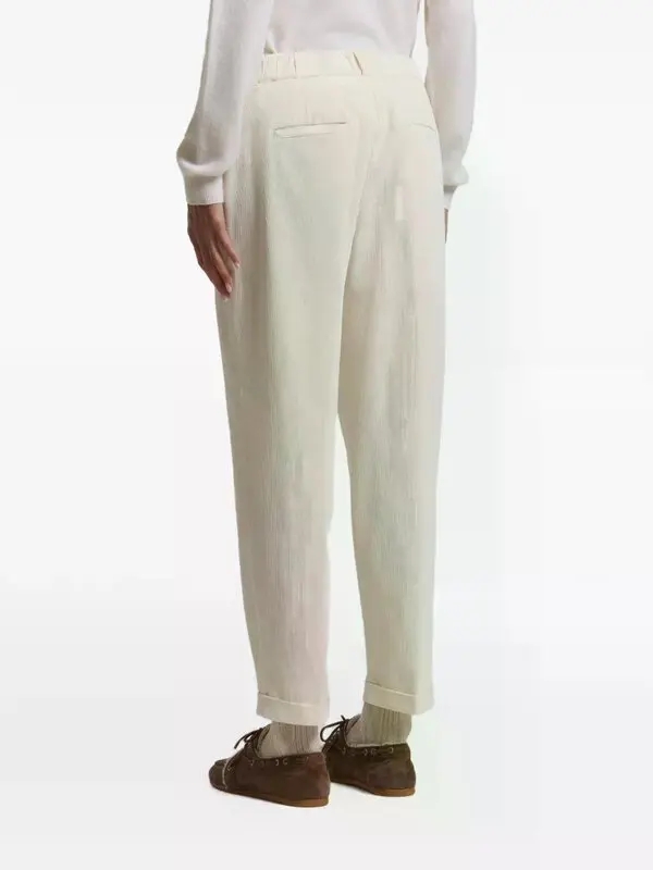 Peserico Corduroy-effect Tapered Trousers