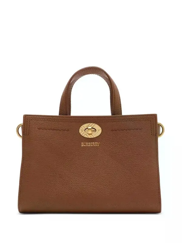Burberry Micro Cotswolds Check Tote - Brown