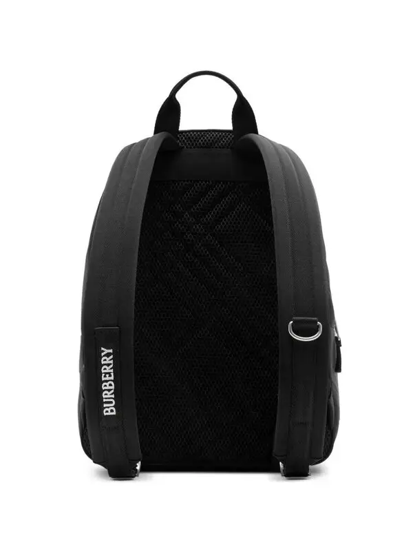Burberry Knight Logo Zip Backpack