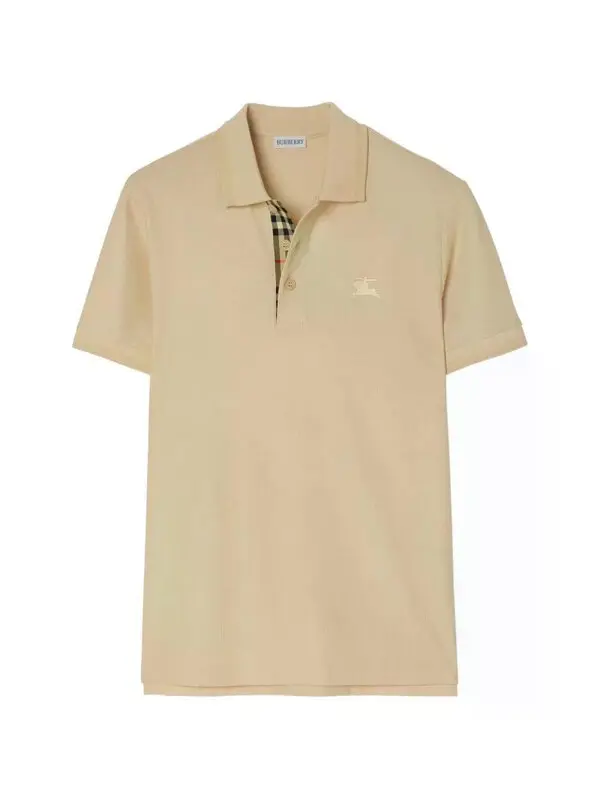 Burberry Cotton Polo Shirt - Neutrals