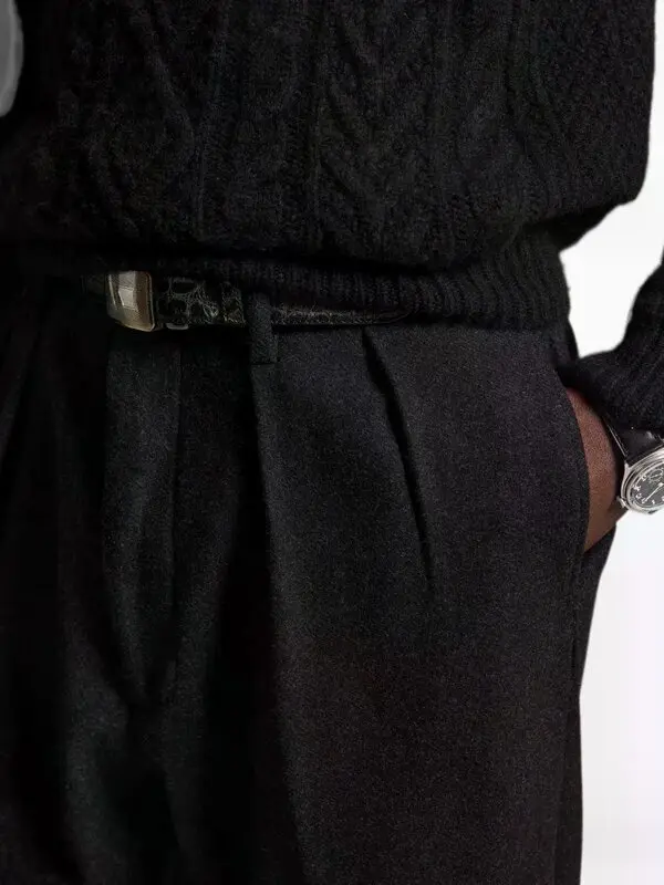 Polo Ralph Lauren Pleated-detail Turn-up Trousers