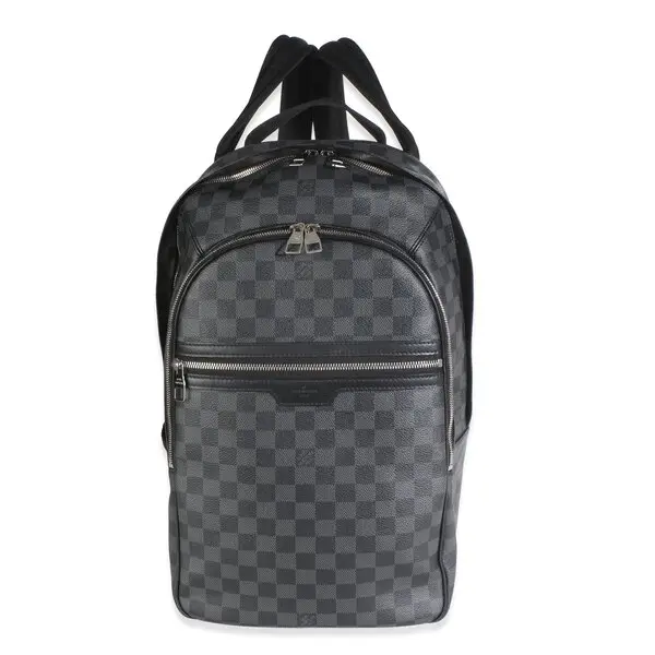LOUIS VUITTON Damier Graphite Josh Backpack - Black