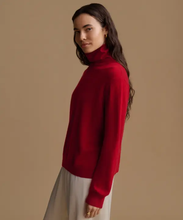 Jenni Kayne Flynn Cashmere Turtleneck Top