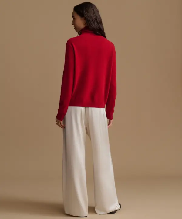 Jenni Kayne Flynn Cashmere Turtleneck Top