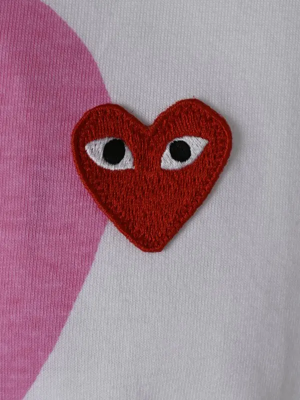 Play Comme Des Garcon T-shirt Red Emblem