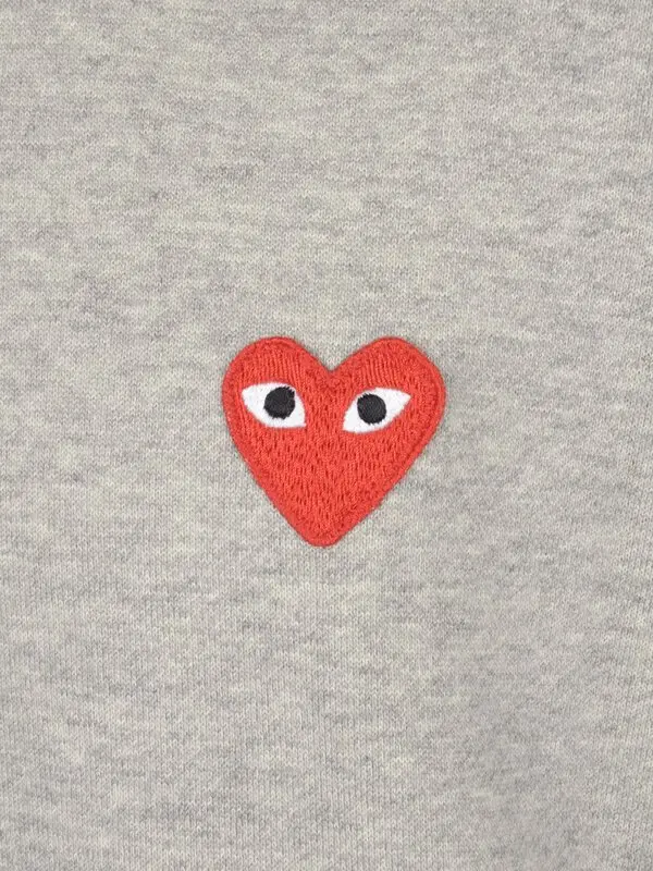 Play Comme Des Garcon Sweatshirt Red Emblem