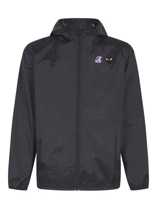 Play Comme Des Garcon K-way Full Zip Jacket Emblem
