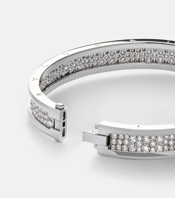 BVLGARI B.zero1 18kt White Gold Bracelet With Diamonds