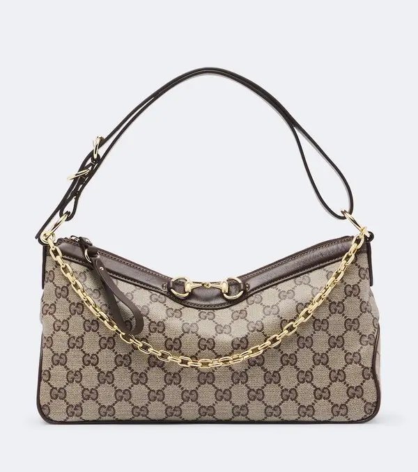 Gucci Starlet Medium Gg Canvas Shoulder Bag - Brown