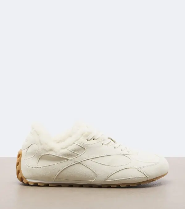 Bottega Veneta Orbit Flash Shearling-lined Suede Sneakers