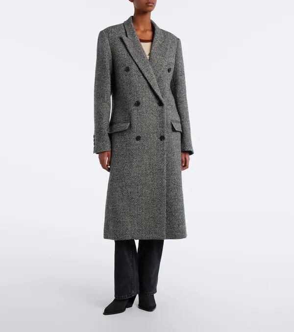 MARANT ETOILE Vamara Wool And Cotton-blend Coat
