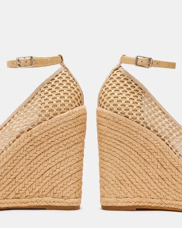 Steve Madden Crussi Raffia Platform Heels
