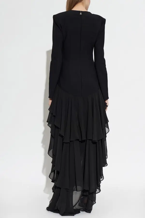 ROTATE BY BIRGER CHRISTENSEN Asymmetrical Dress With Ruffles