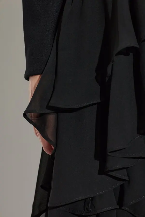 ROTATE BY BIRGER CHRISTENSEN Asymmetrical Dress With Ruffles