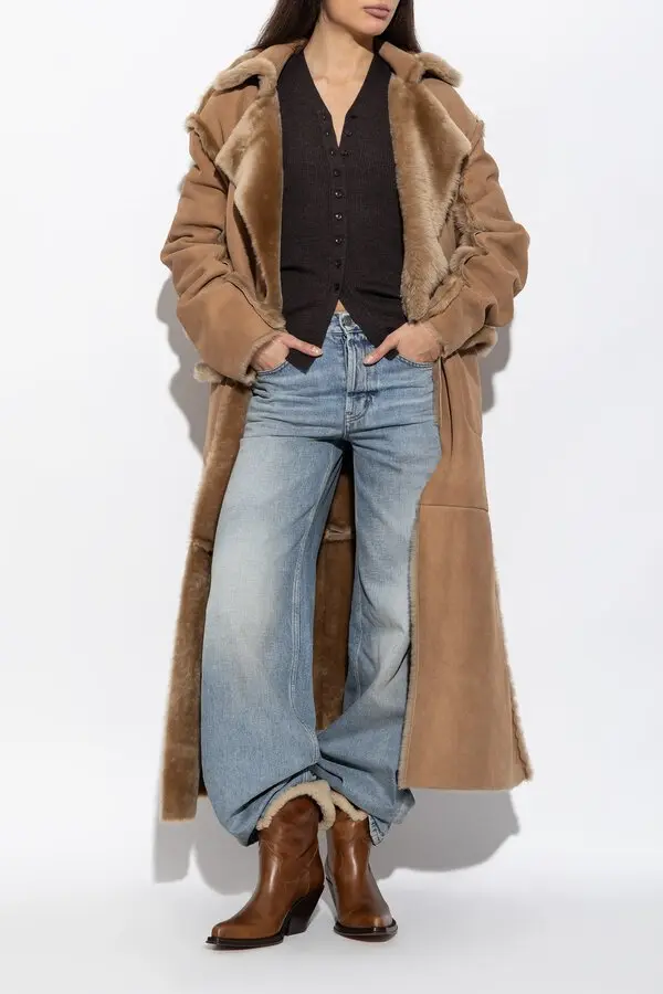 THE MANNEI Long Sheepskin Coat