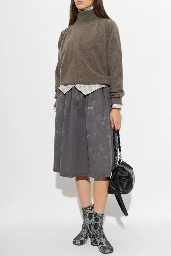 MAISON MARGIELA Denim Skirt With A 'vintage' Effect