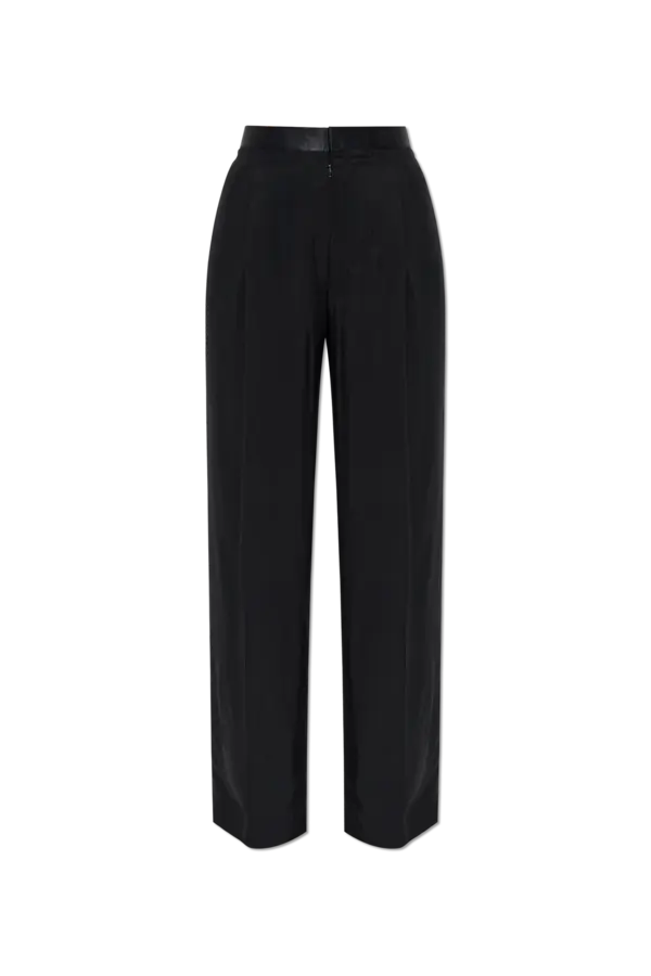 MAISON MARGIELA Pleated Trousers - Black