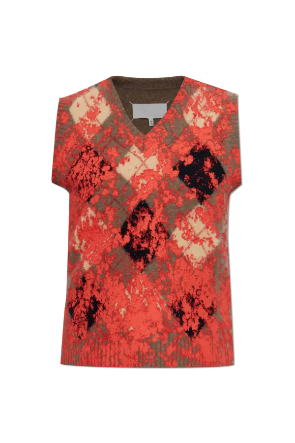 MAISON MARGIELA Wool Vest With A V-neck