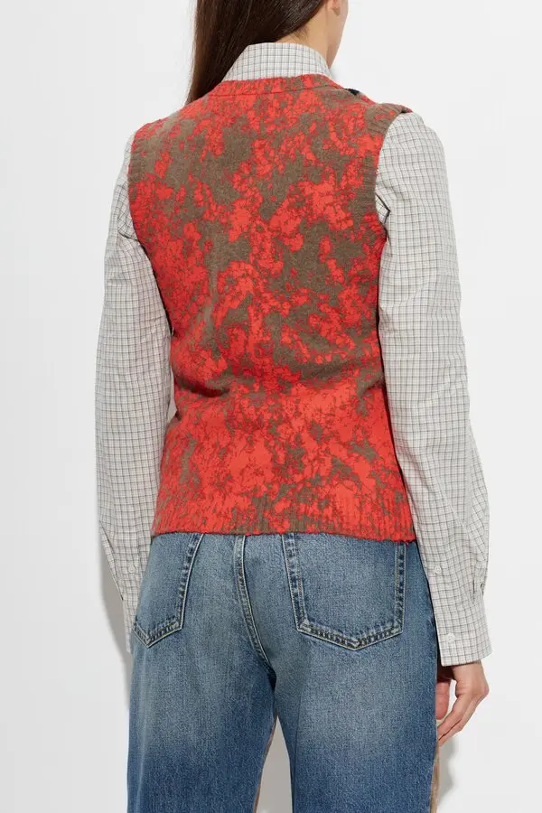 MAISON MARGIELA Wool Vest With A V-neck