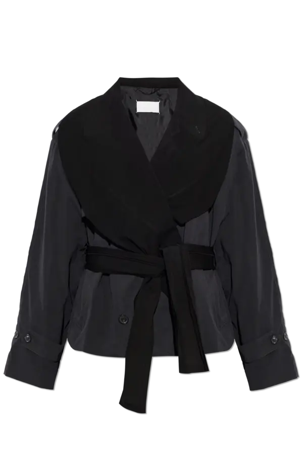 MAISON MARGIELA Jacket With A Belt - Black
