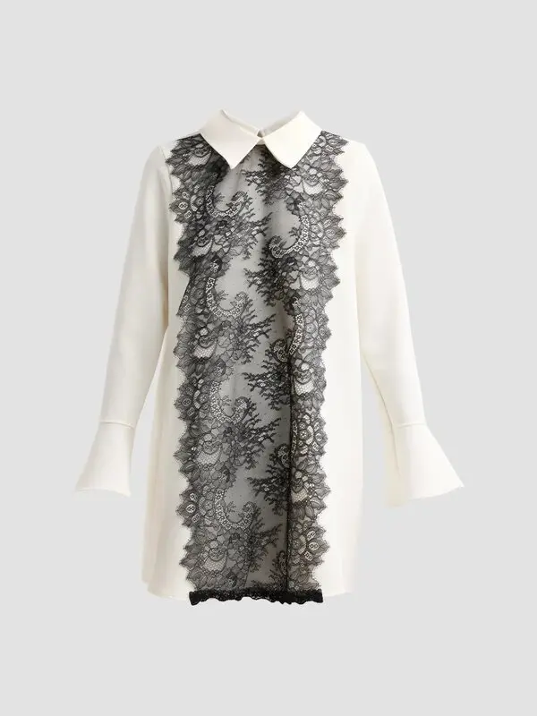 KIKA VARGAS Fara Embroidered Mini Dress