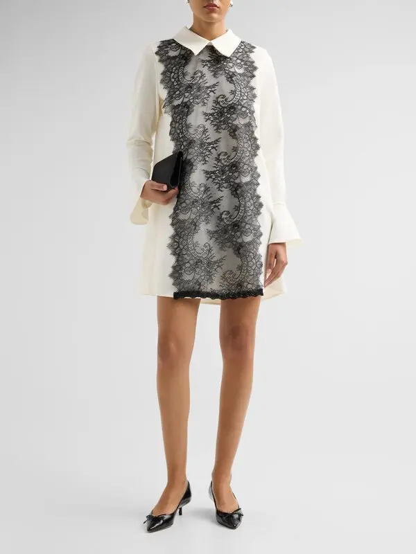 KIKA VARGAS Fara Embroidered Mini Dress