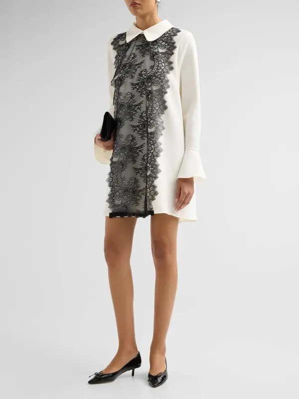 KIKA VARGAS Fara Embroidered Mini Dress